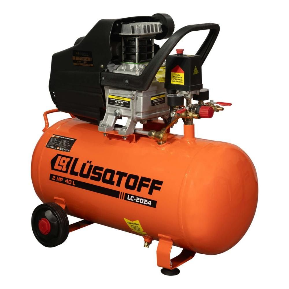 Compresor Neumatico De Aire 2hp 1500w 40 Litros Lusqtoff