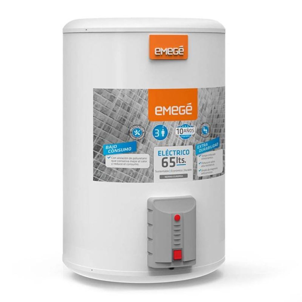 Termotanque Electrico Emege Ttqe-65mg - 65 Lts C Inferior 1500w Colgar