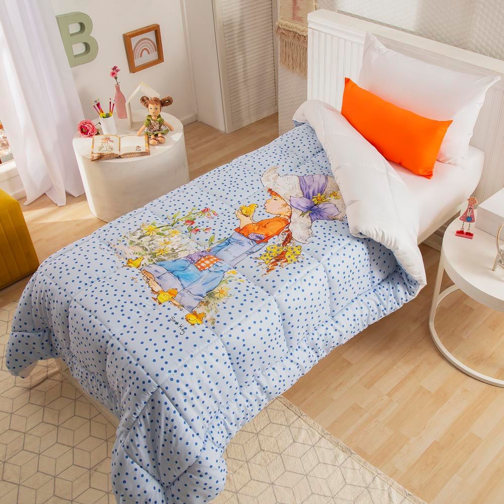 Acolchado Sarah Kay 1 1/2 plazas Estampado Digital Belle