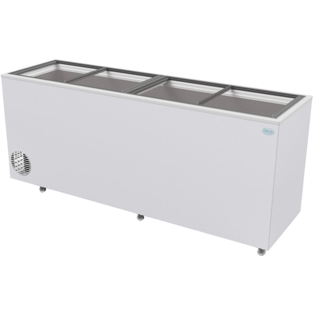 Freezer Conservadora de Helados Fam 30 Baldes Tapa Cristal