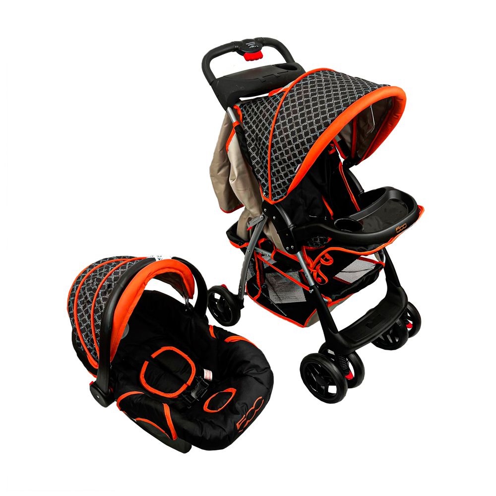Coche Cuna de Bebe Travel System Fiat Negro