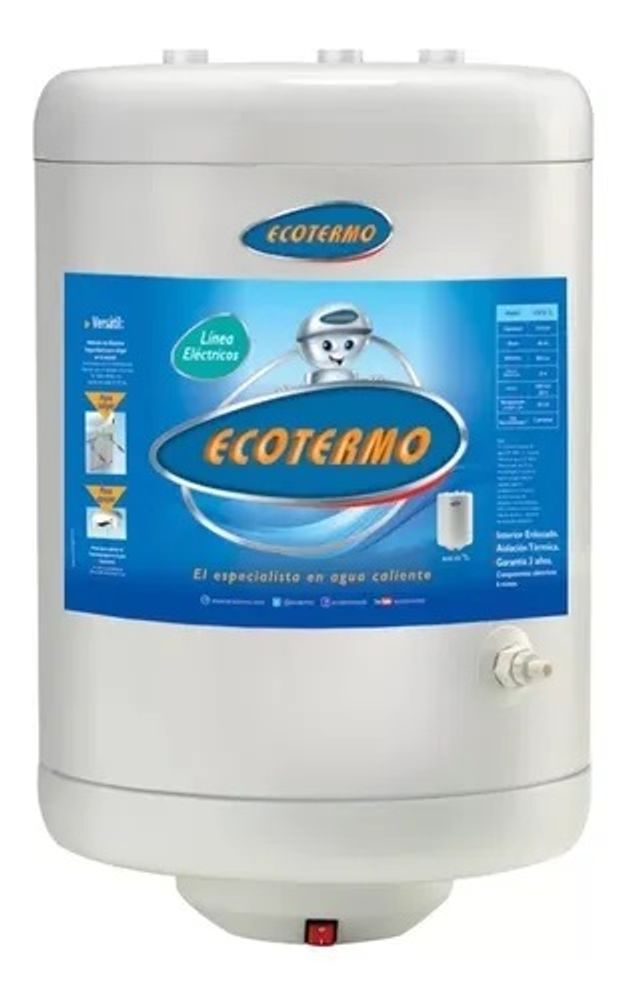 Termotanque Eléctrico Ecotermo Eléctricos Elec 53 Le Ci Blanco 49l 220v