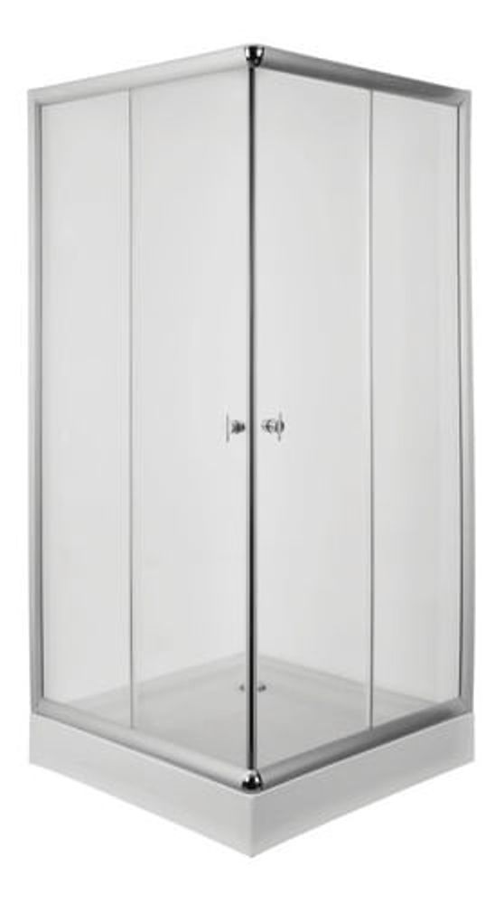 Cabina De Ducha Redonda 90x90 Vidrio Box Con Receptaculo