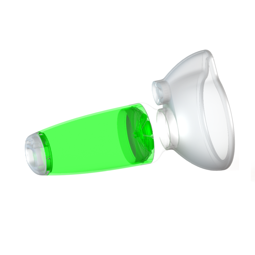 Aerocámara Espaciadora Doble Válvula Adultos iCare