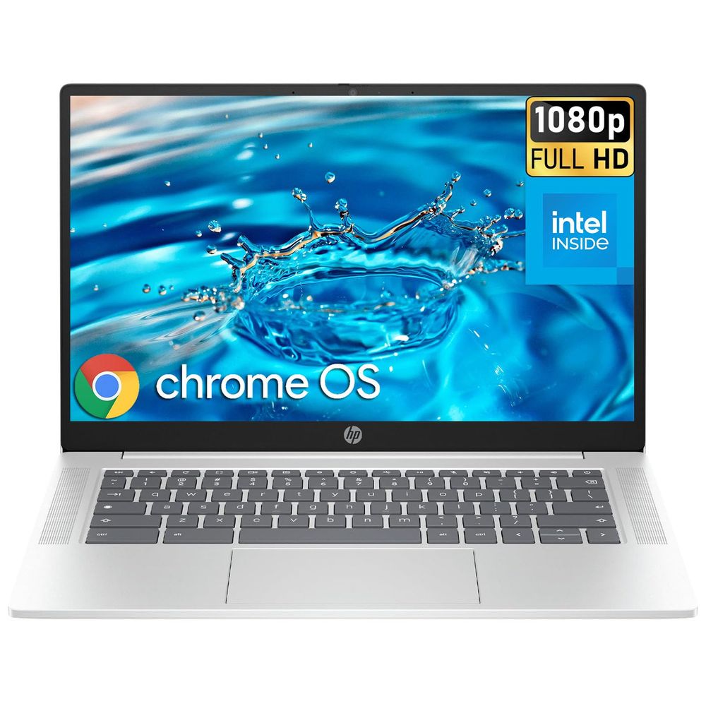 Portátil HP Chromebook ultraligero de 14 pulgadas, 4 GB de RAM, 64 GB eMMC