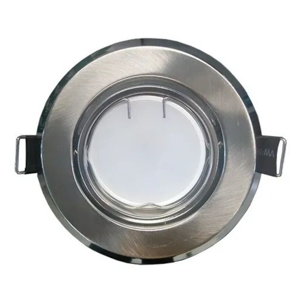 Spot Led Embutir Redondo Acero con Dicroica 7w Frío