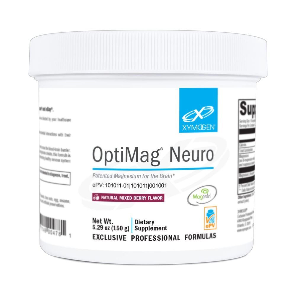 Suplemento Xymogen OptiMag Neuro Magnesium en polvo, 60 porc