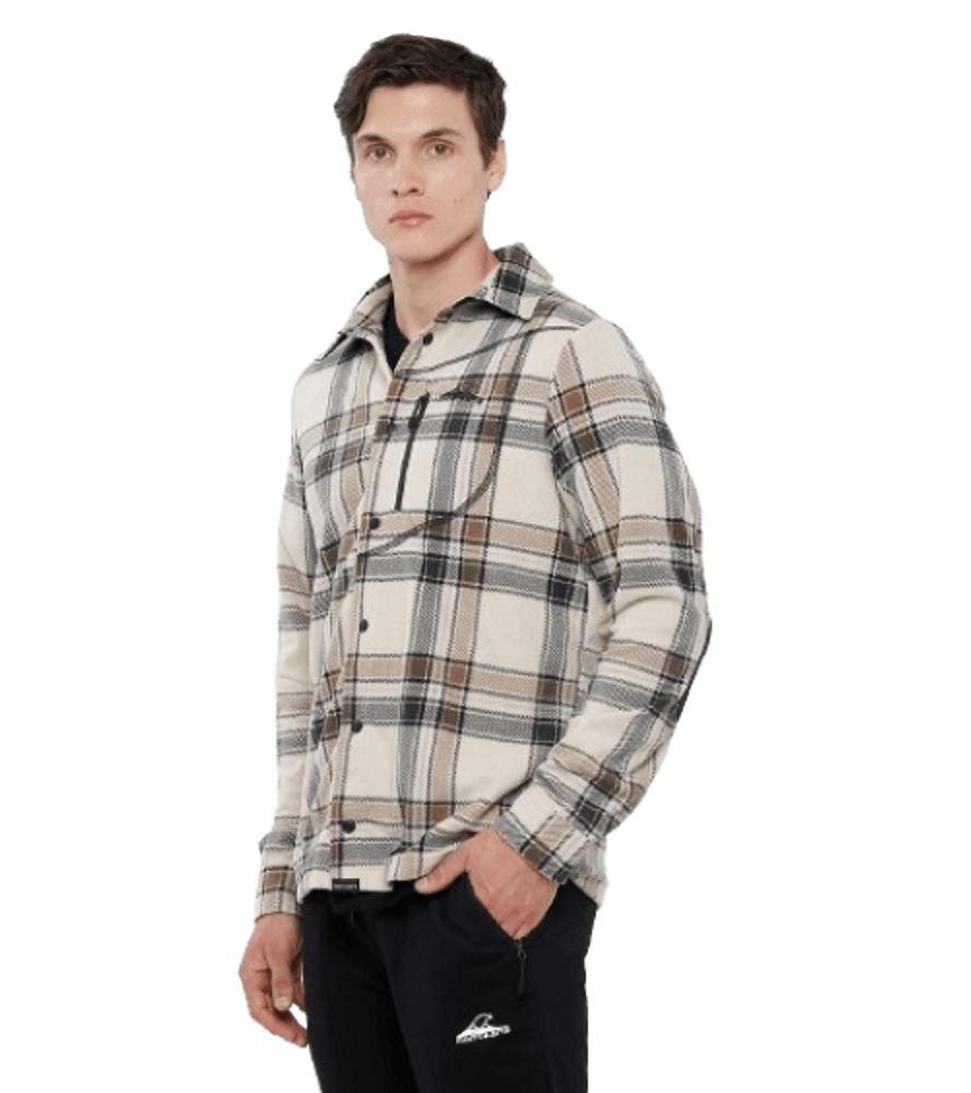 Camisa Montagne Hombre Ryan Print Tostado XL