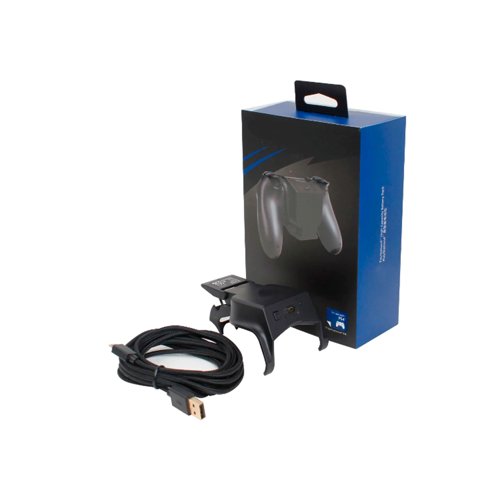 Power Bank Cargador Sparkfox Inalambrico Para Joystick Ps4 Negro