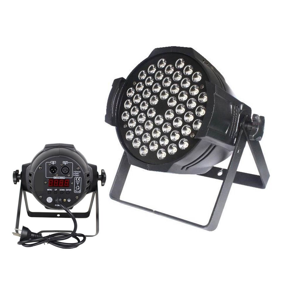 Tacho Led Par 64 Rgb 54 Led X 3w Big Lpc 3 En 1 Tacho Proton Bañador