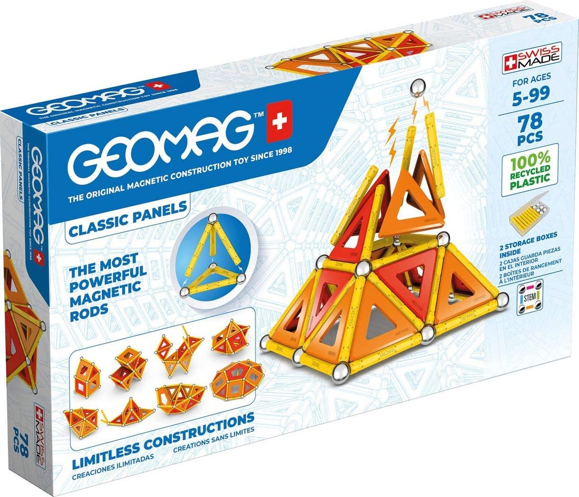 Geomag Bloques Magneticos Classic Panels 78 Piezas