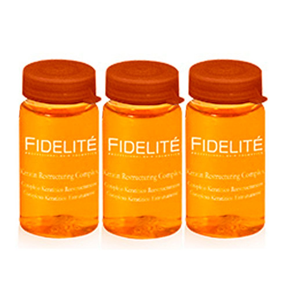 Fidelite 3 Ampollas Keratina Reestructurante Anti Frizz