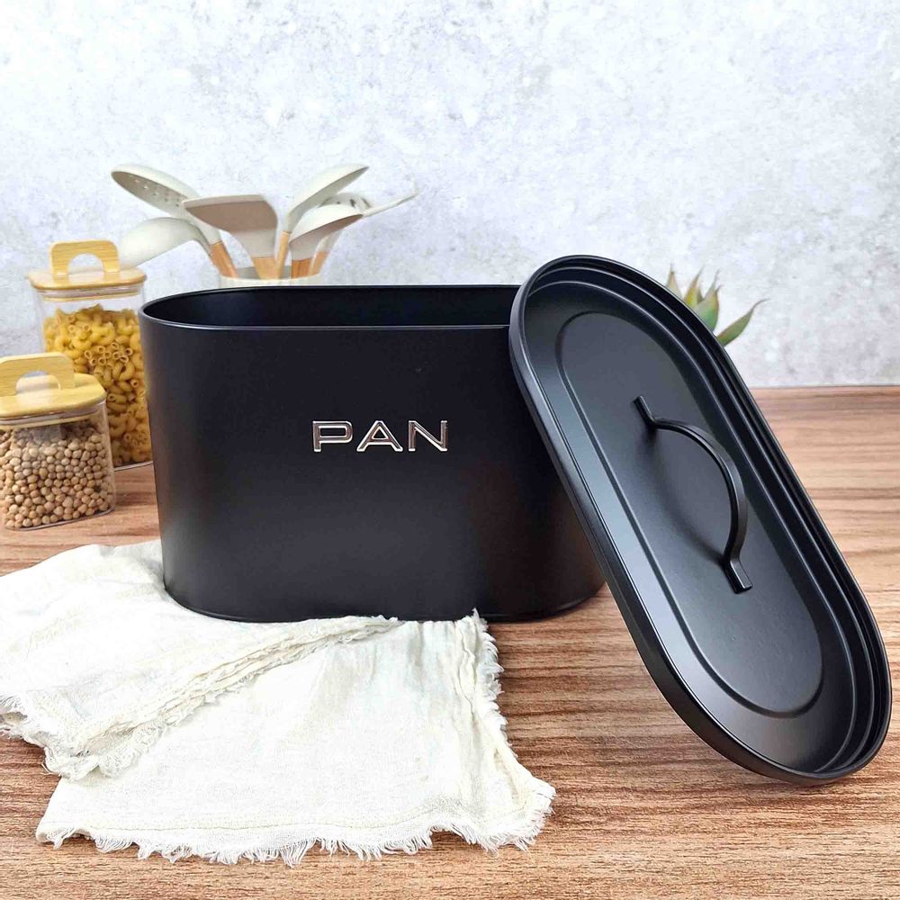 Lata Con Tapa Pan Panera Carol Guardado Tarro Deco Diseño 70153