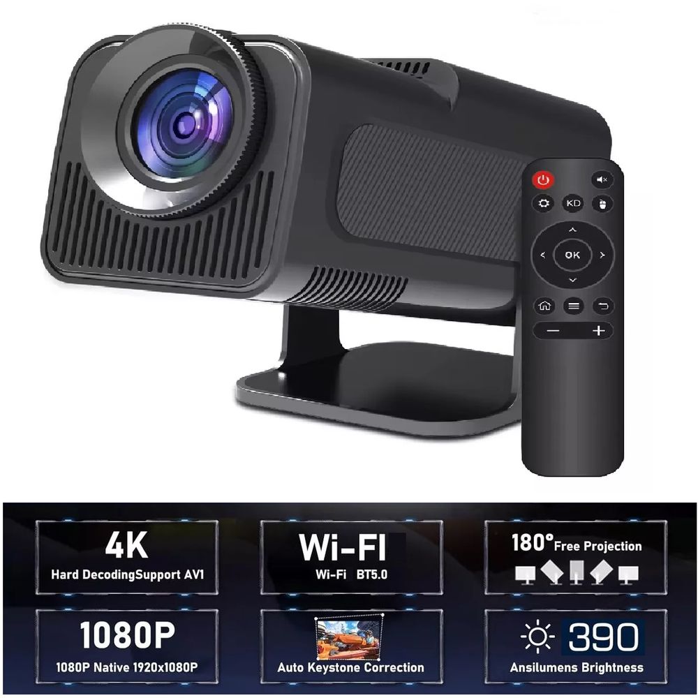 Proyector Hy320 Grande 1080hd soporta 4k 5g Wifi Bluetooth 5.0, 12.000 ...