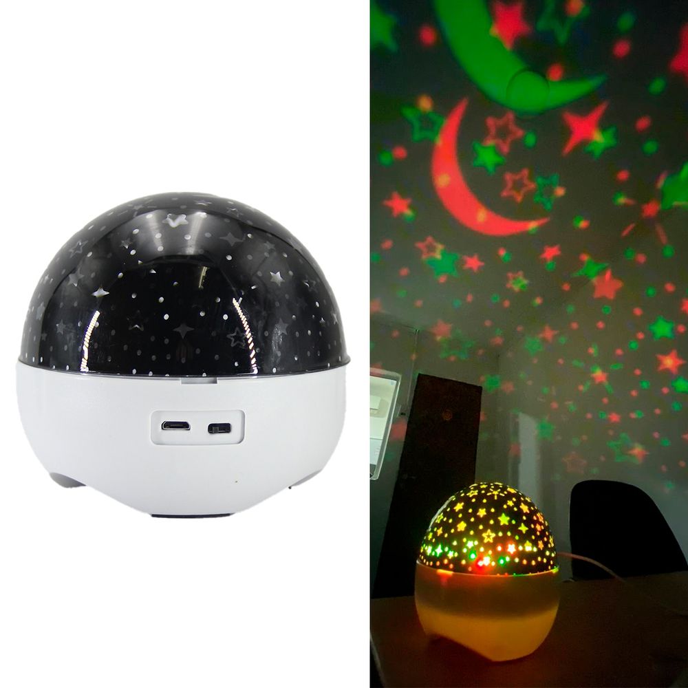 Lámpara Galaxia Parlante Proyector Estrellas Noche Luz Led