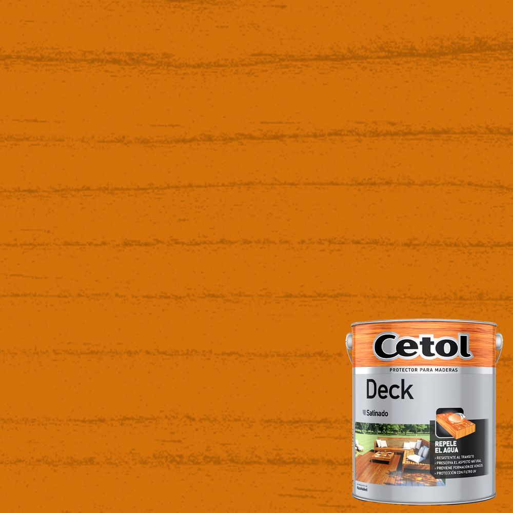 Cetol Protector Para Deck Exterior Impregnante 4 Lts Roble