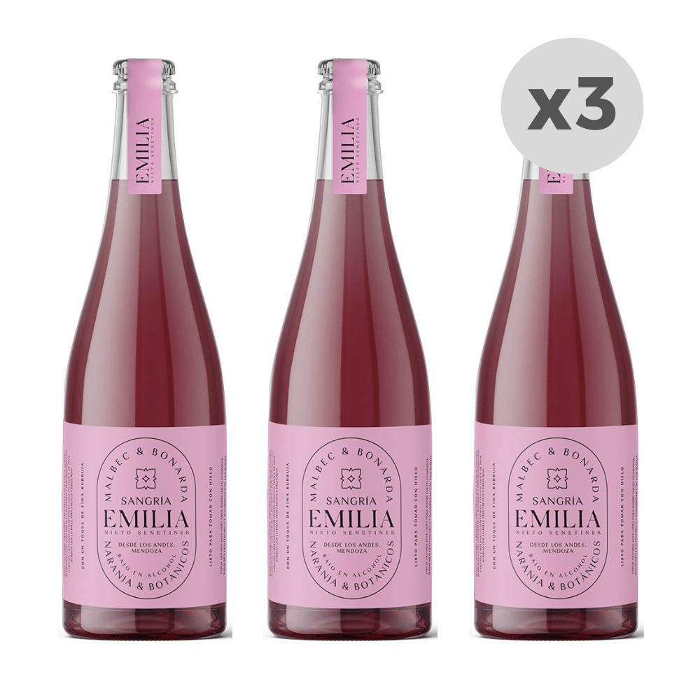 Cocktail de Vino Emilia Sangría Botella 750ml x3