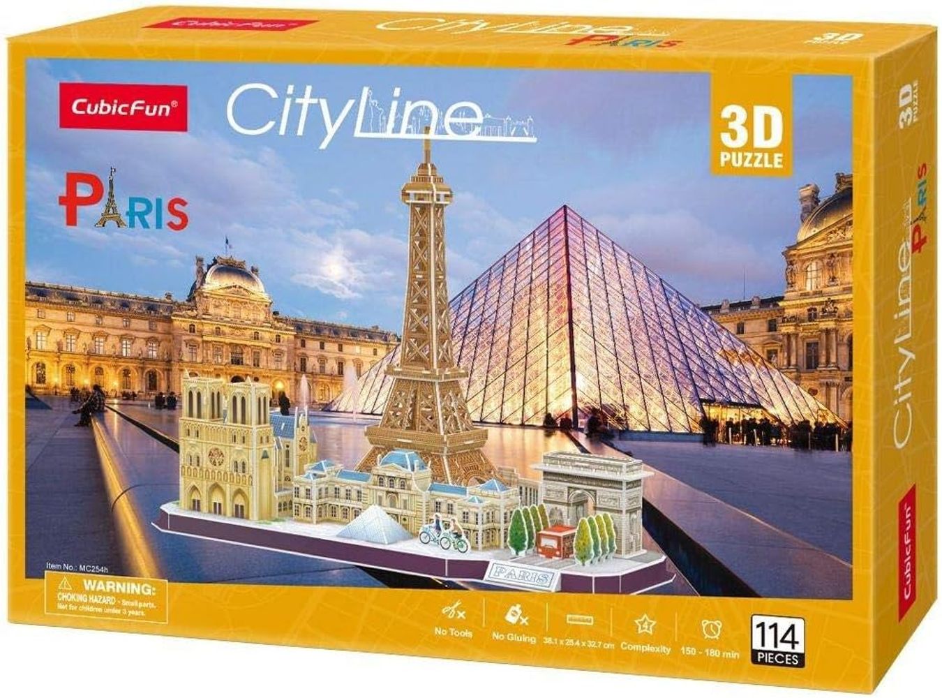 Cubic Fun Rompecabeza 3D Vista de la Ciudad Paris 114 Piezas