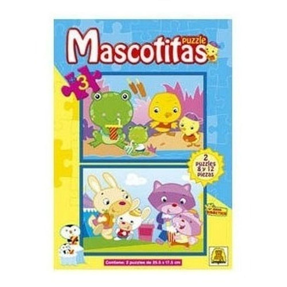 Implás Puzzle Mascotitas 8 Y 12 Piezas Pollito