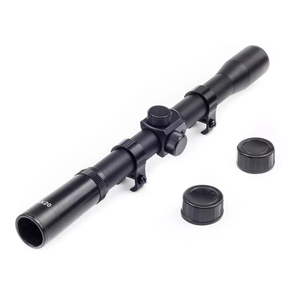 Mira Telescopica 4x20 Para Rifle Aire Comprimido Y Montajes