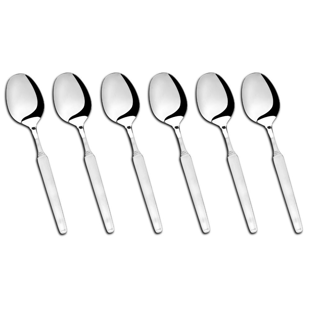 Cuchara De Postre Acero Inoxidable 18/10 Gamuza Varina X 6