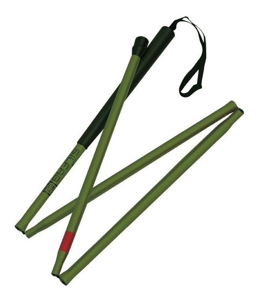 Baston Para Vision Reducida Aluminio Plegable Silfab B1001 Verde