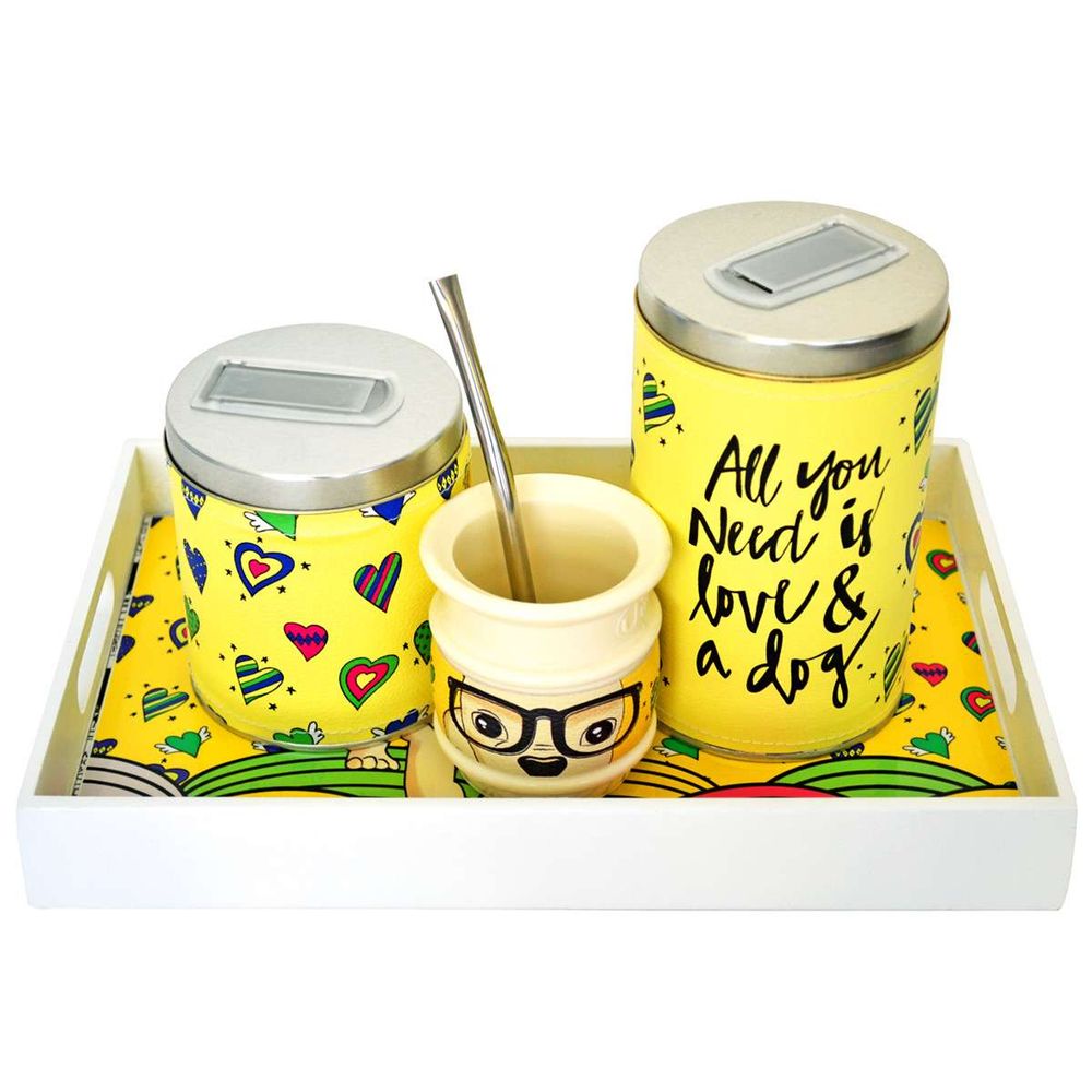 Kit de Mate Urbano y bandeja Yellow Dog