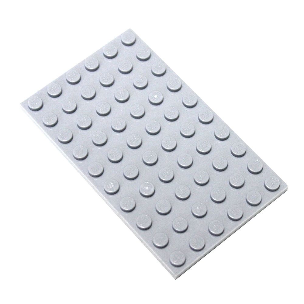Piezas LEGO: gris claro (gris piedra medio), 6 x 10, plato x10