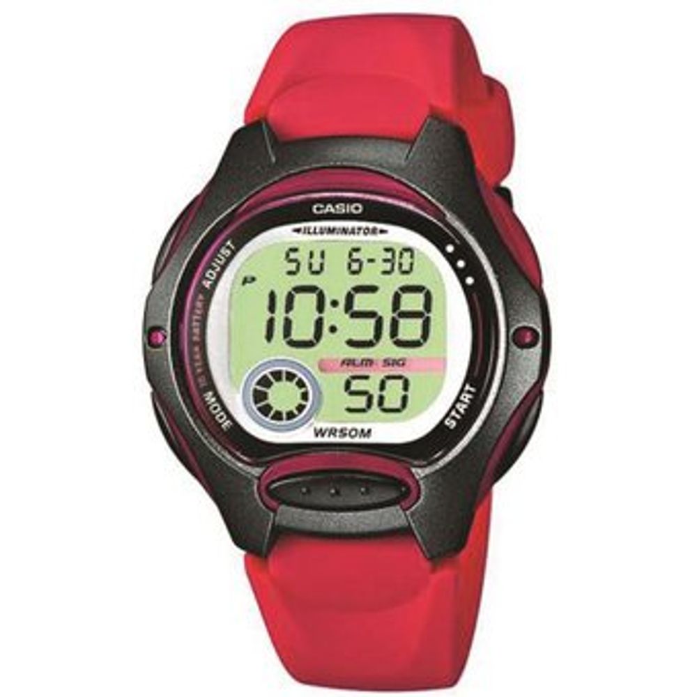 Reloj Casio LW200 para Mujer - Rojo