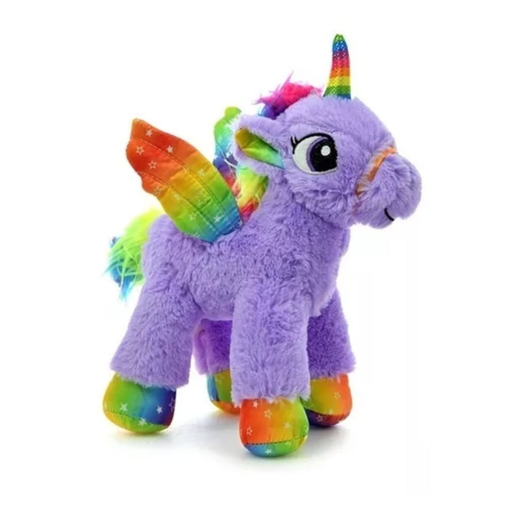 Peluche Unicornio Parado Con Alas Phi Phi Toys 4114 Lila