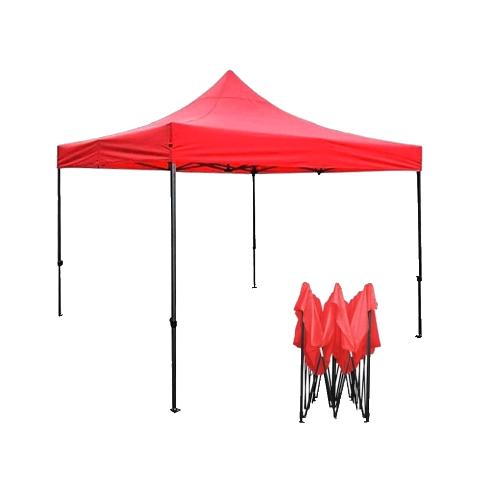 Gazebo Plegable Jardín 3x3 Autoarmable Reforzado Exterior Rojo