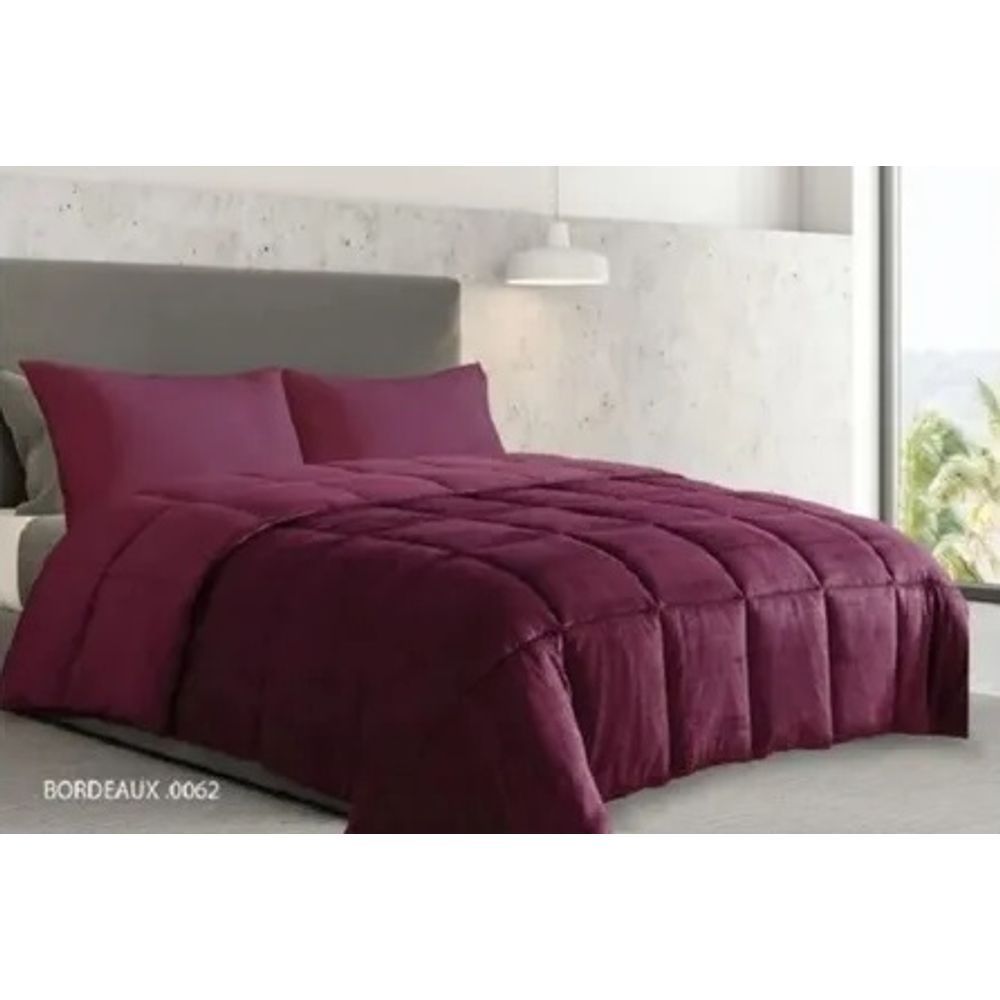 Edredon Super Soft Flannel Reversible Medida Queen Size