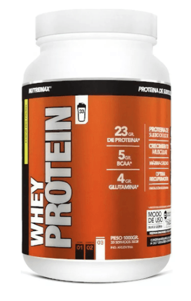 Proteina De Suero Nutremax Whey Protein 1kg S/ Tacc Frutilla