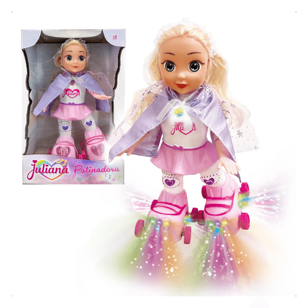 Juliana Muñeca Patinadora Con Luz Y Sonido JUL0140