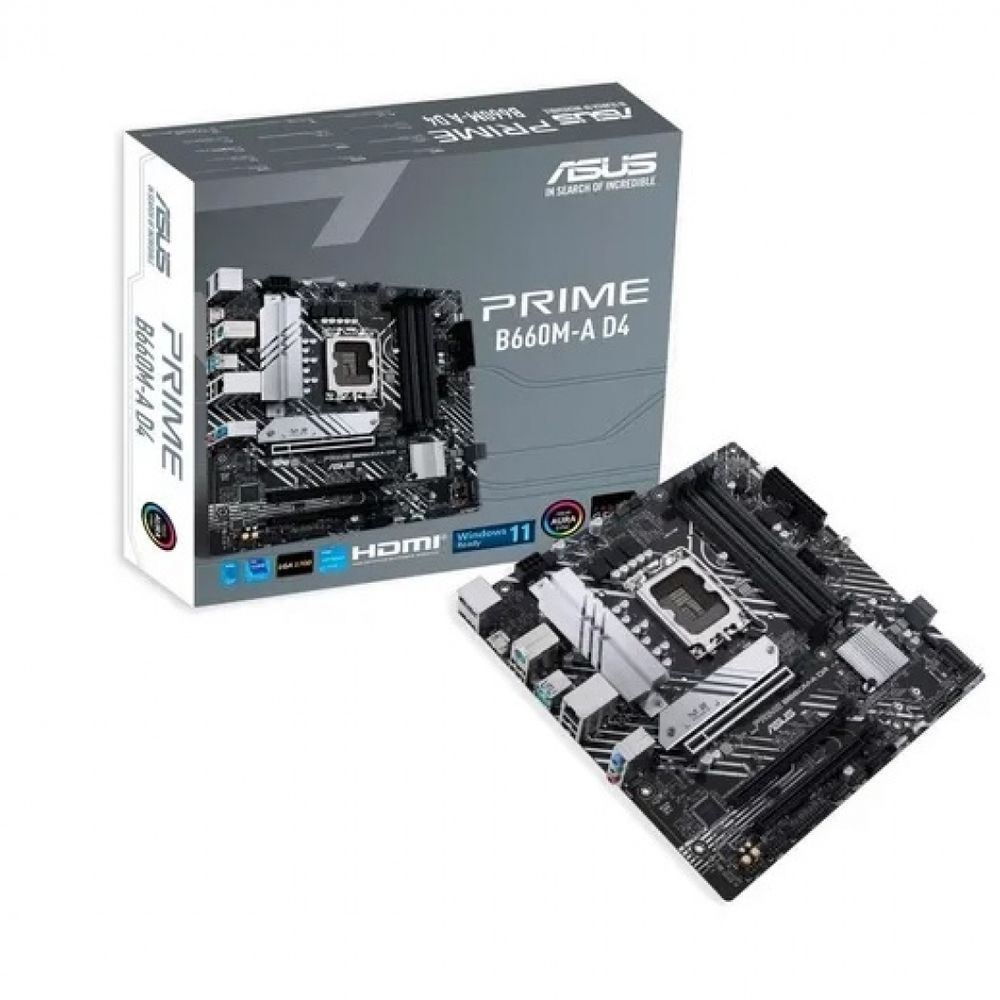 Motherboard Asus S1700 Prime B660m-a D4 Box M-atx