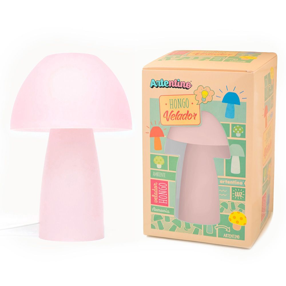 Lampara Velador Hongo Artentino Original Deco
