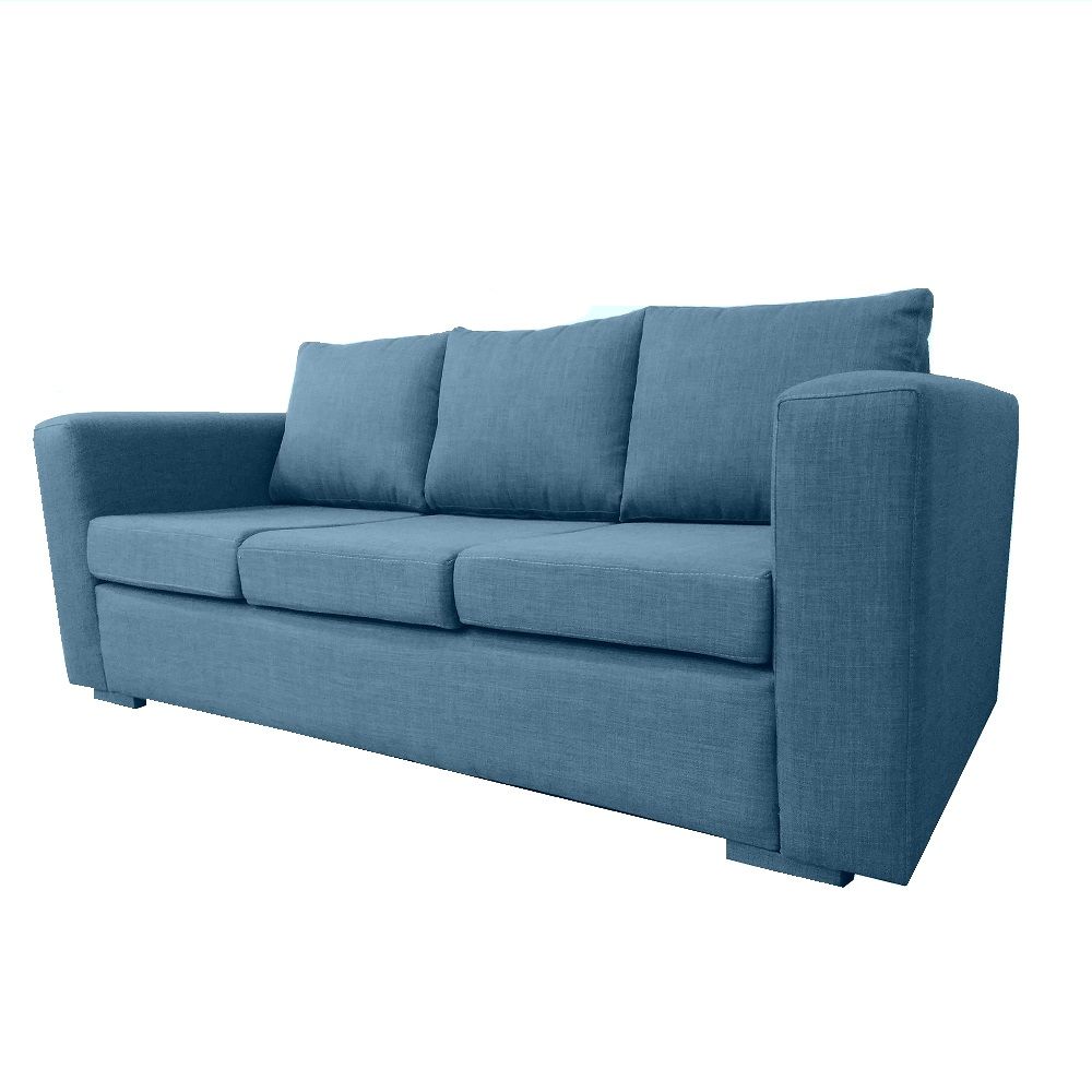 Sillón 3 Cuerpos Jazz Lino Azul
