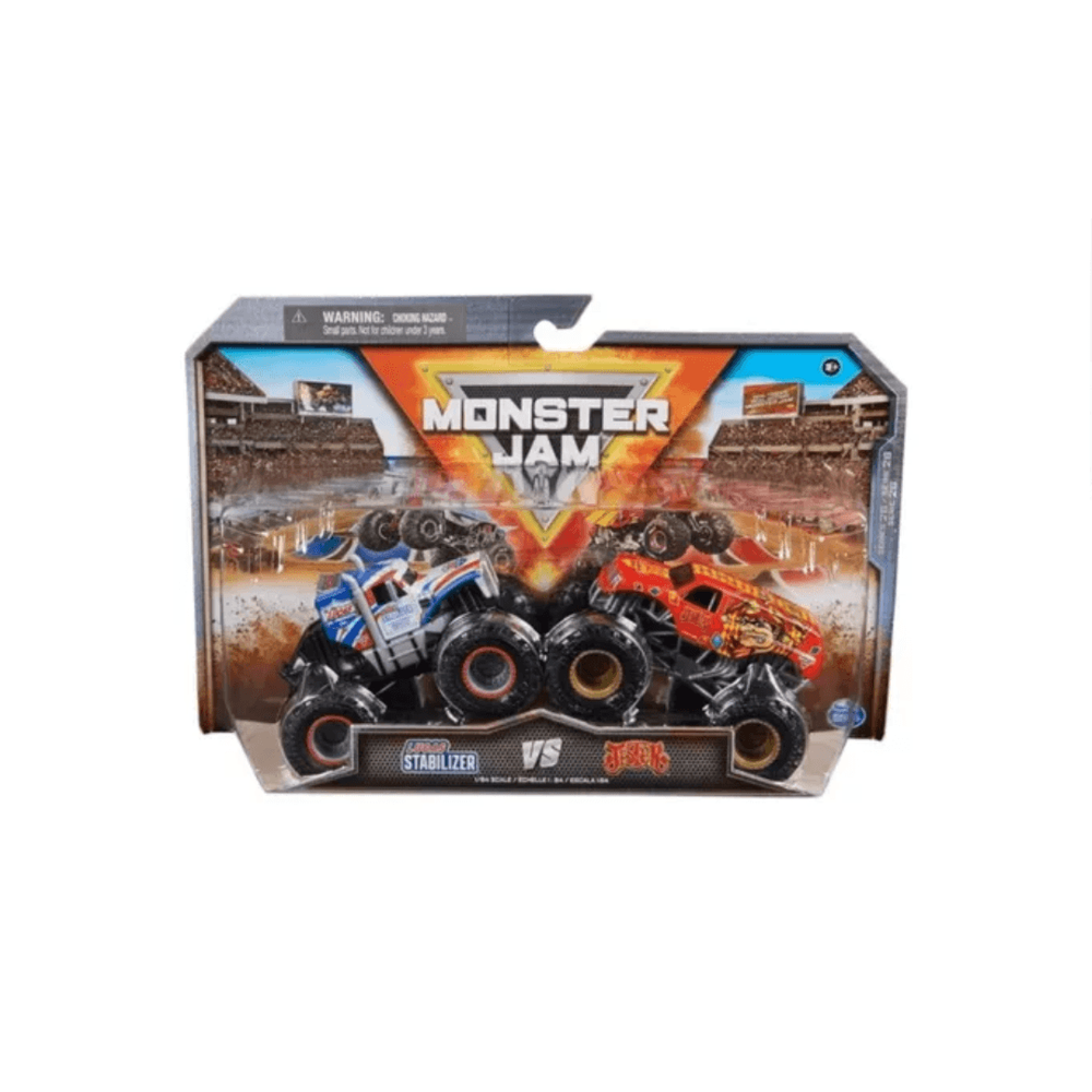 Monster Jam Vehículo X2 Escala 1:64 - 58702 Lucas stabilizer vs jester