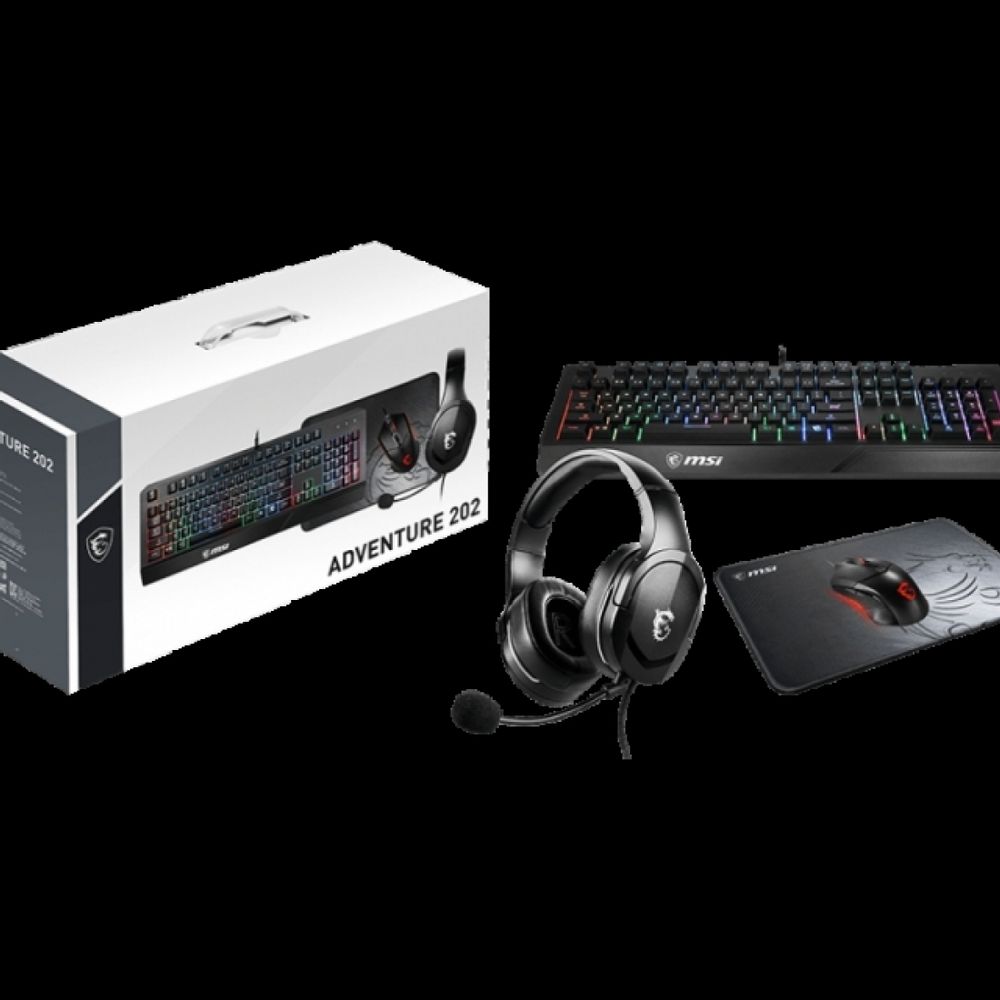 Teclado+mouse+auricular+pad Msi Adventure 202 (6450) Msi