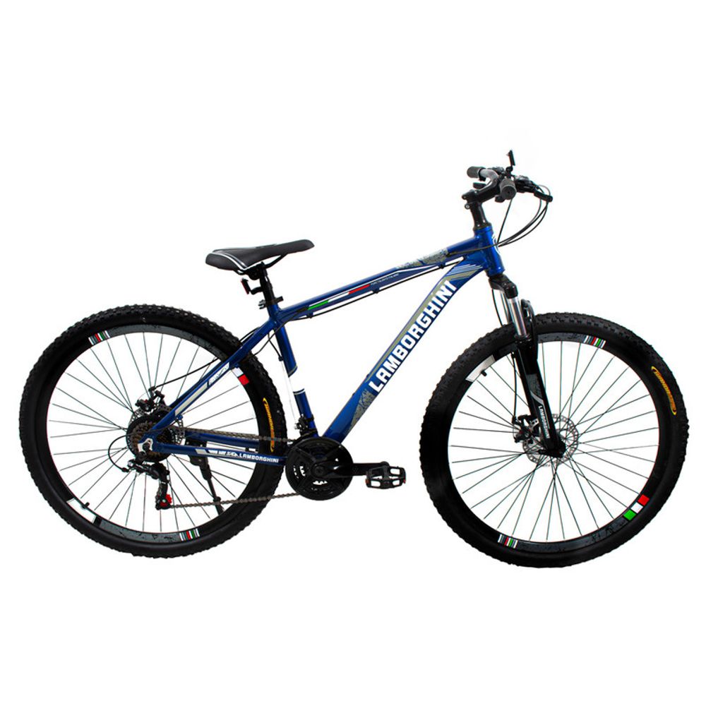 Bicicleta Mountain Bike Lamborghini Rodado 29 Mtb Shimano Azul