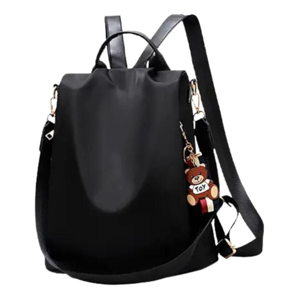 Mochila Antirrobo Poaba Impermeable 15l Mujer - Negro - Liso