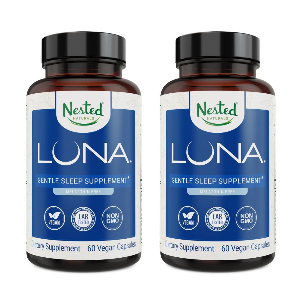 Supplement Nested Naturals Luna sin melatonina para adultos,