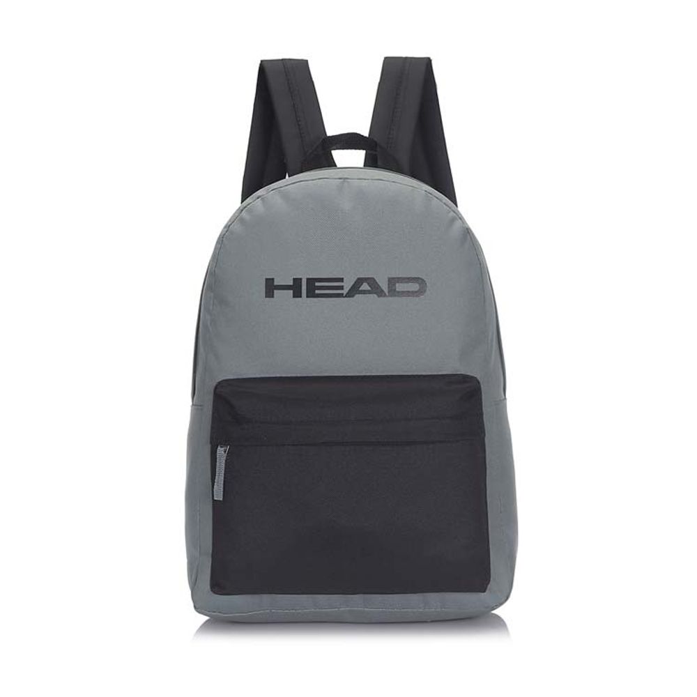 Mochila Head Urbana Escolar 16 Pulgadas Color Gris y Negro