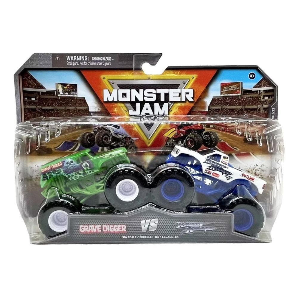Monster Jam Pack X 2 Vehiculos Color Verde lima