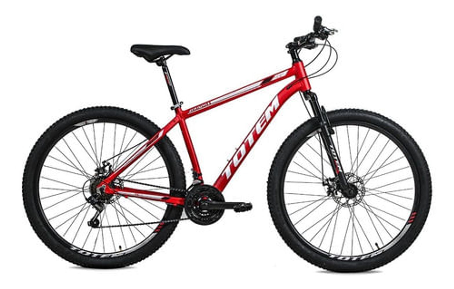 Bicicleta Mtb Totem By Topmega R29 21v Rojo - Negro