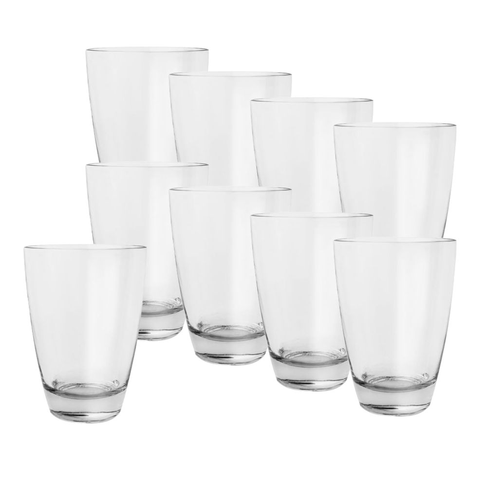 Set 12 Vasos Pampa 400 ML Vidrio Durax