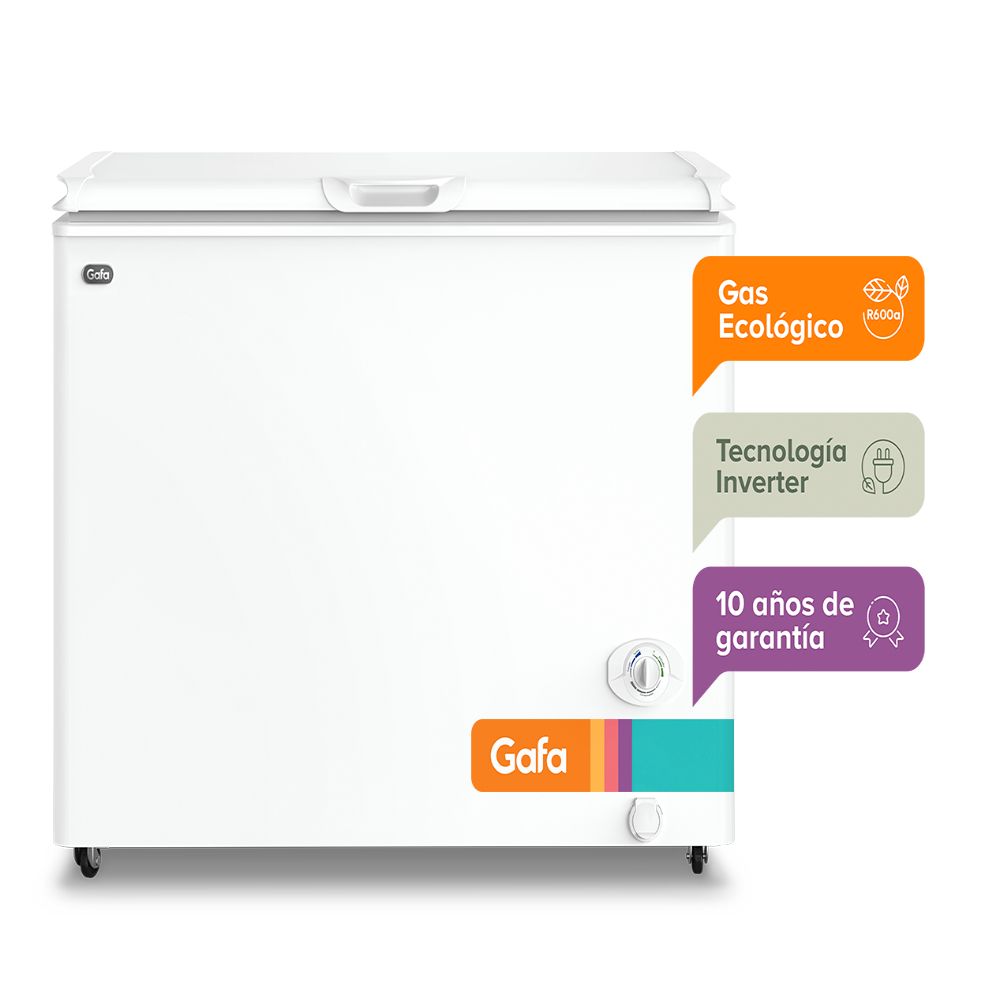 Freezer Horizontal Gafa Blanco Inverter 280lts FGHI300B-L