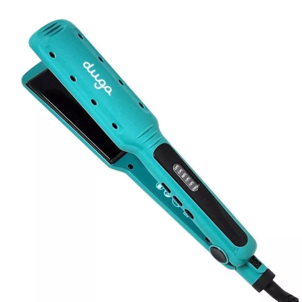 Planchita Para Cabello Humedo Y Seco Duga Profesional D207 Color Celeste