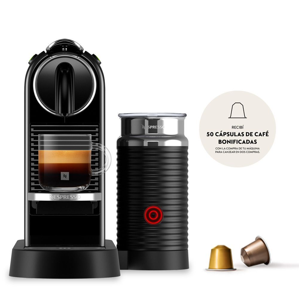 Cafetera Nespresso Citiz&Milk Black D123