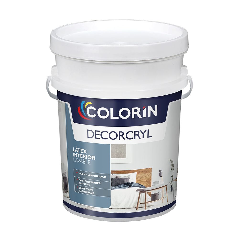 Decorcryl Latex Interior Lavable Blanco Mate 20 Lts